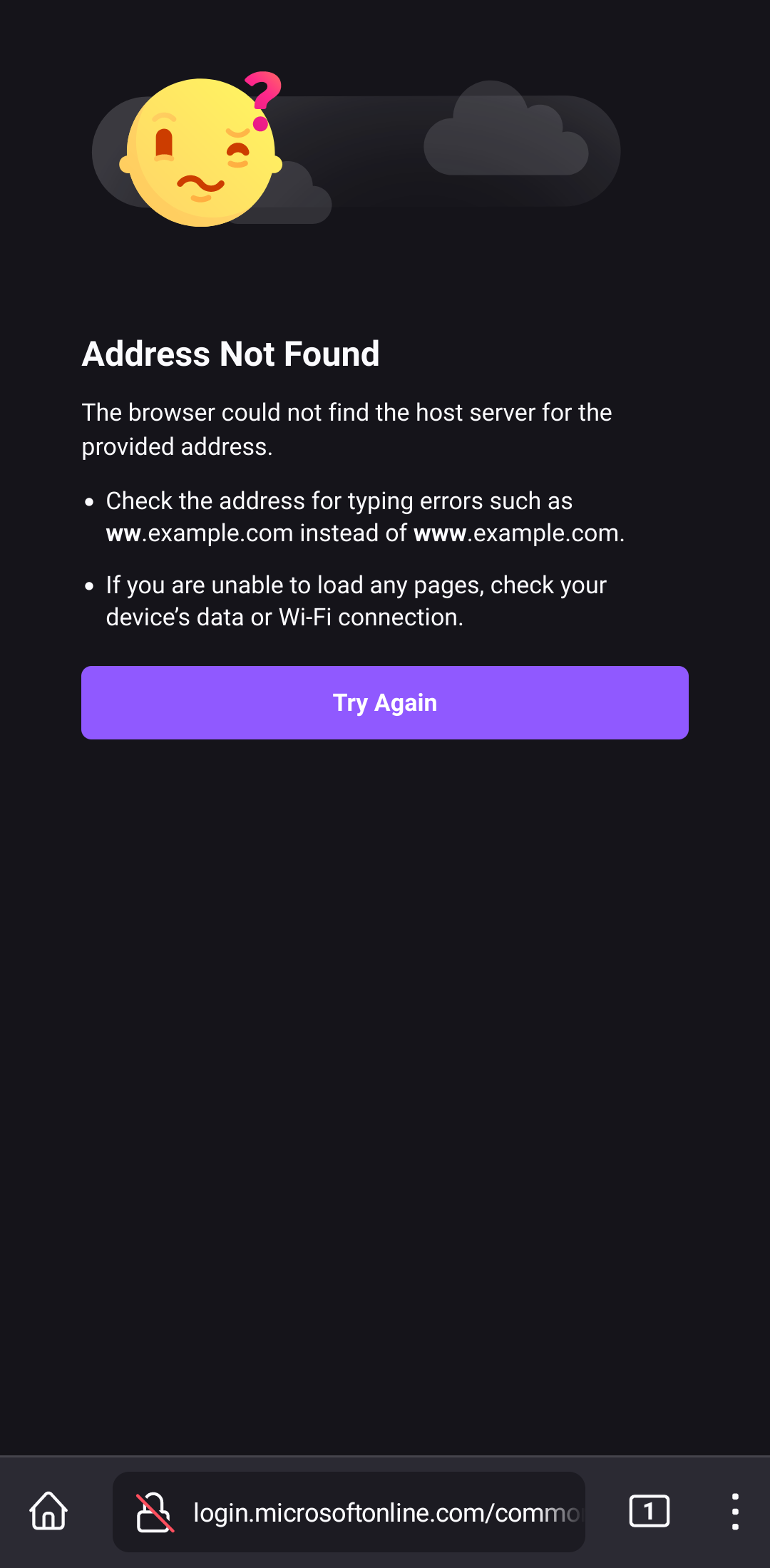 Tracker "Mobile Engagement" breaks Office OAuth login when blocked (#6033) · Issues · e ...