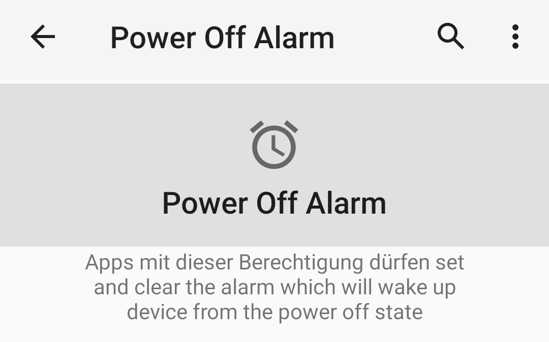 Power Off Alarm permission not fully translated into German (#5530 ...